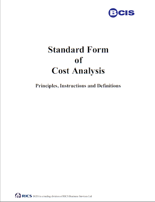 Jurukur Bahan: BCIS - Standard Form of Cost Analysis