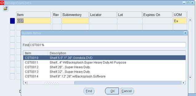 Oracle Applications: Oracle Projects Integration with Inventory Module