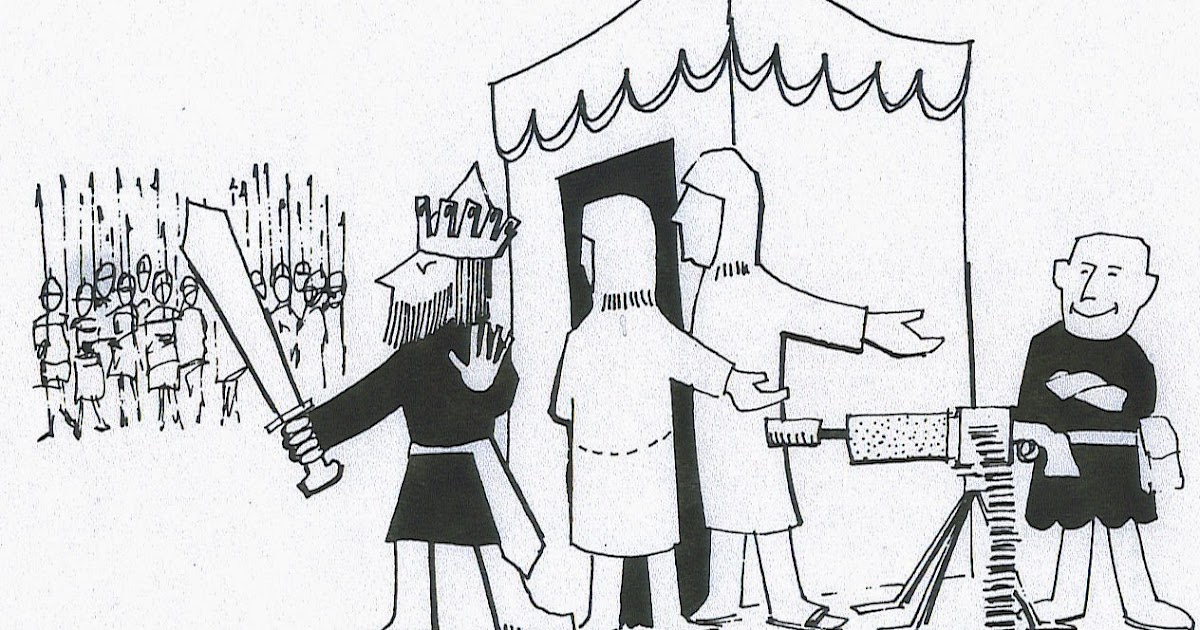 Salesman Cartoon Machine Gun