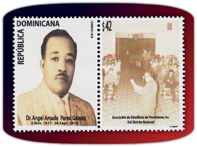 Sellos Dominicanos: Ciudadano Ejemplar Dr. Ángel Amado Pared Gómez