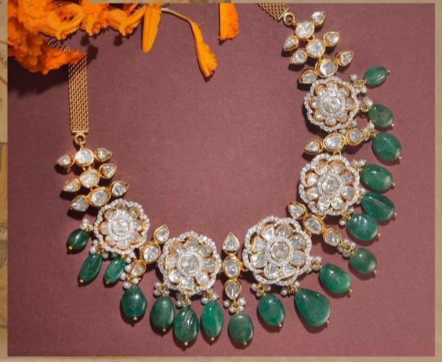 Polki necklace designs