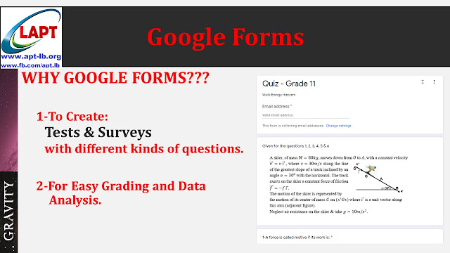 Creating quiz using Google forms
