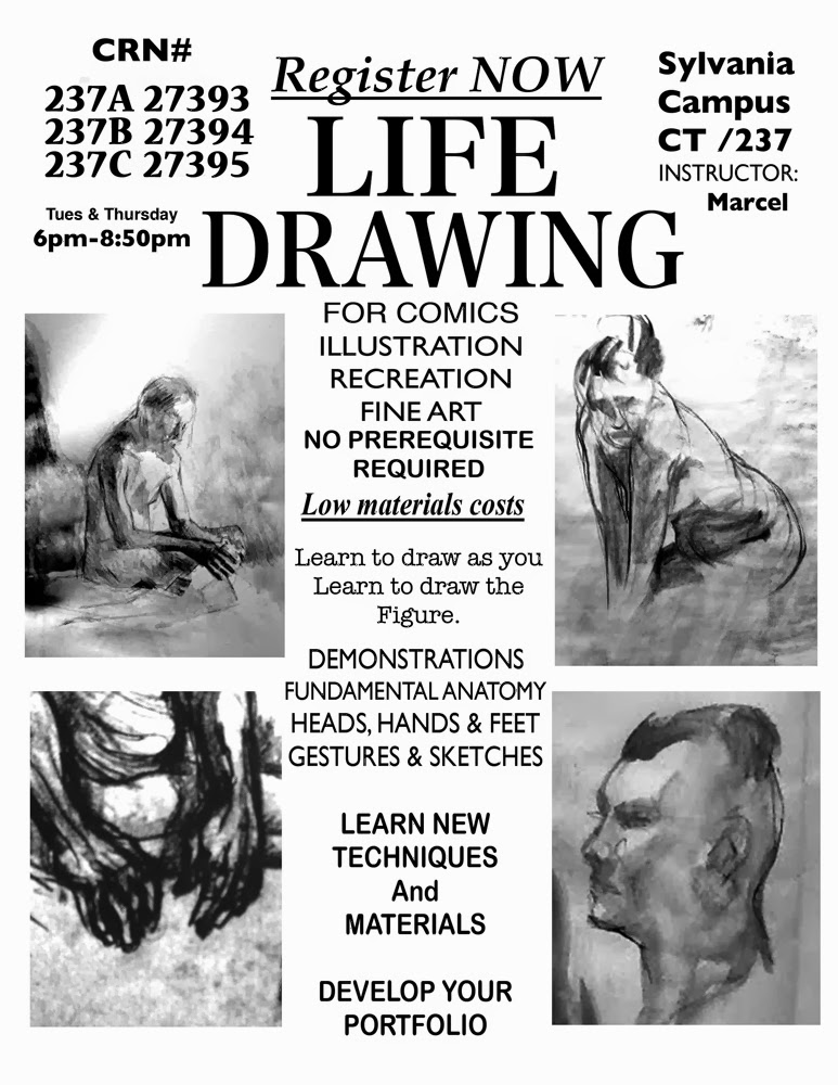Nate Marcel: greatseamonster@gmail.com: Life Drawing Spring 2014 ...