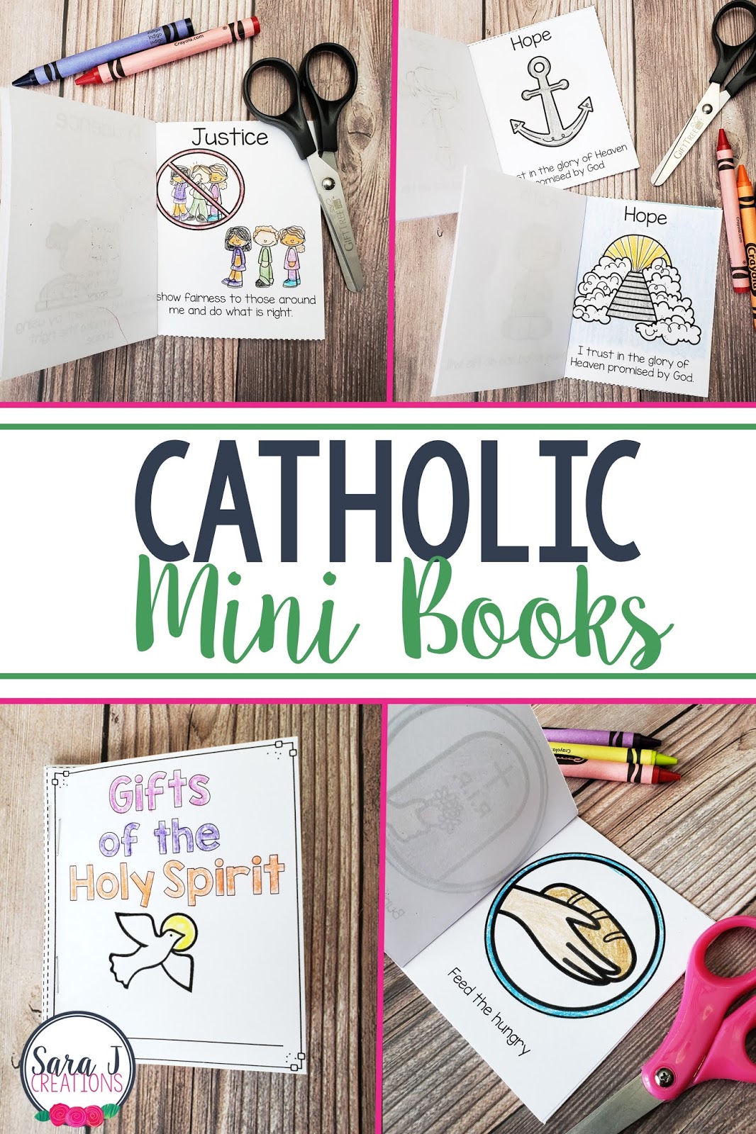Catholic Mini Books to Teach the Faith | Sara J Creations