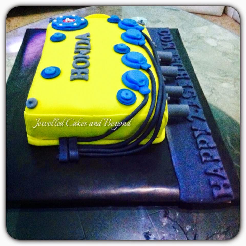 My Honda Engine Valve Fondant Cake