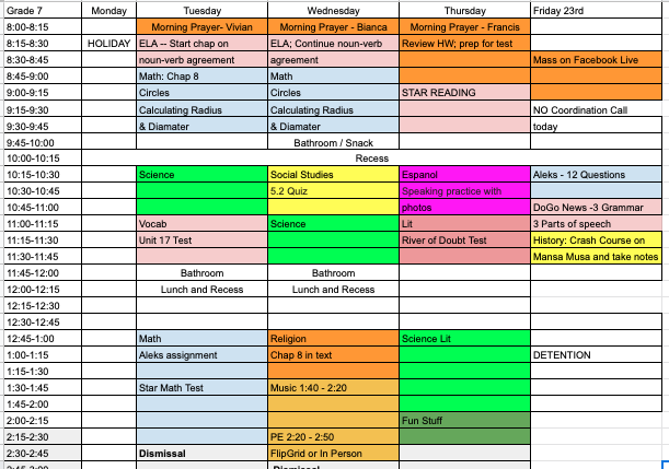 2020-'21 7th Grade Blog