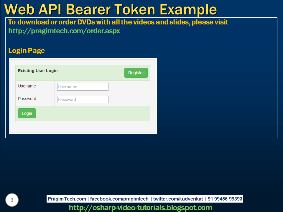 Sql Server Net And C Video Tutorial Aspnet Web Api Login Page