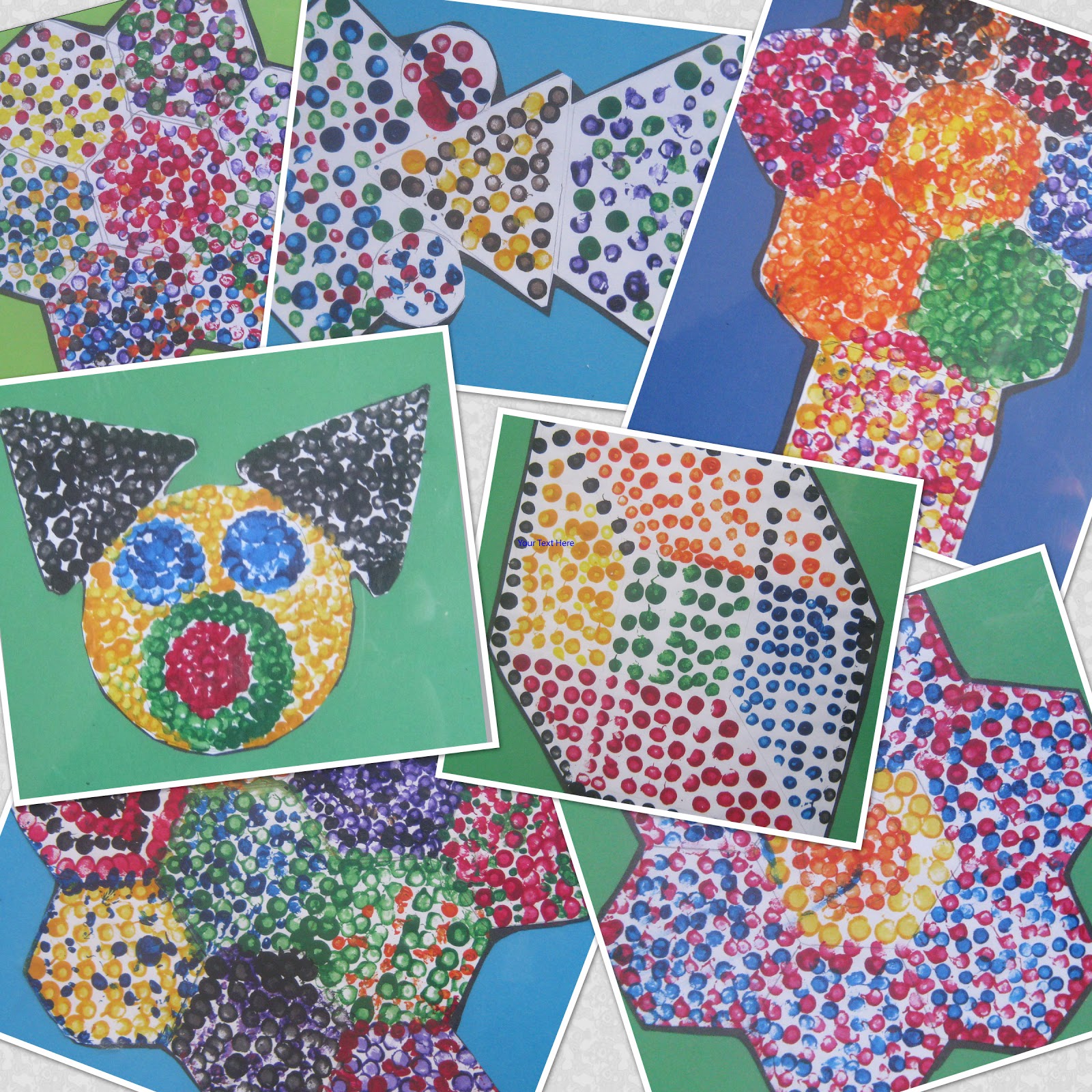 5 Blue @ Hill Mead Primary School, Brixton: Pointillism revisited