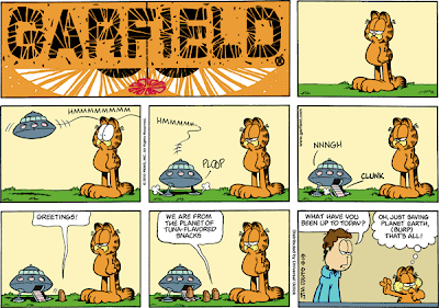 World of Cartoons and Comics: Garfield on First Contact