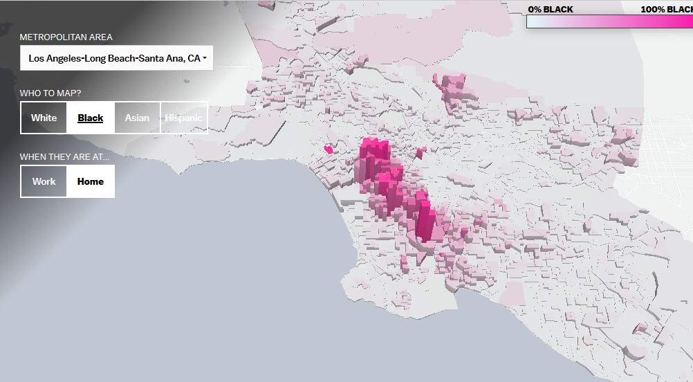Cartographie numérique: Les ségrégations raciales aux Etats-Unis ...
