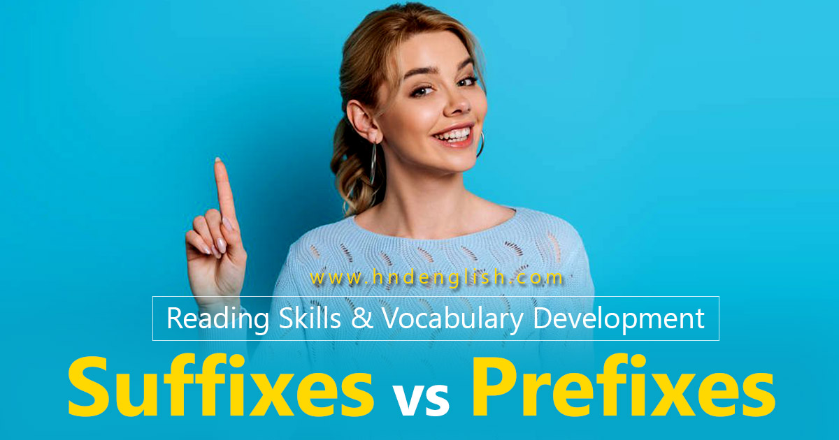 Suffixes vs Prefixes | Word formation in English