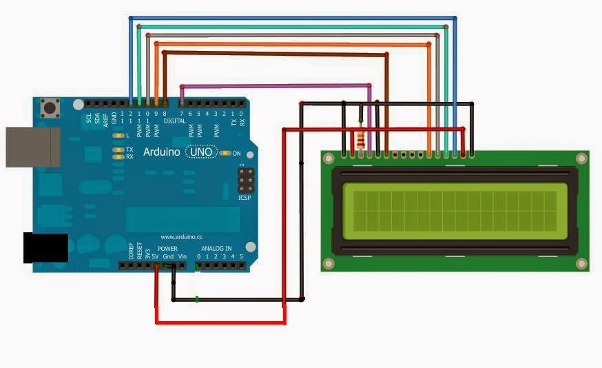 ARDUINO UNO: Scrittura su LCD 20x4 QC2004A
