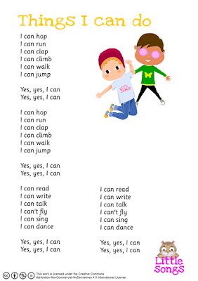 Things I can do - CLASS WORKSHEETS