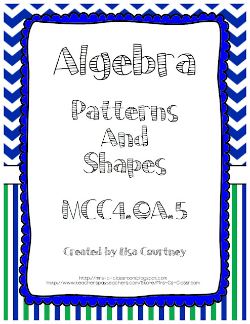 Mrs. C's Classroom: Algebra - Patterns