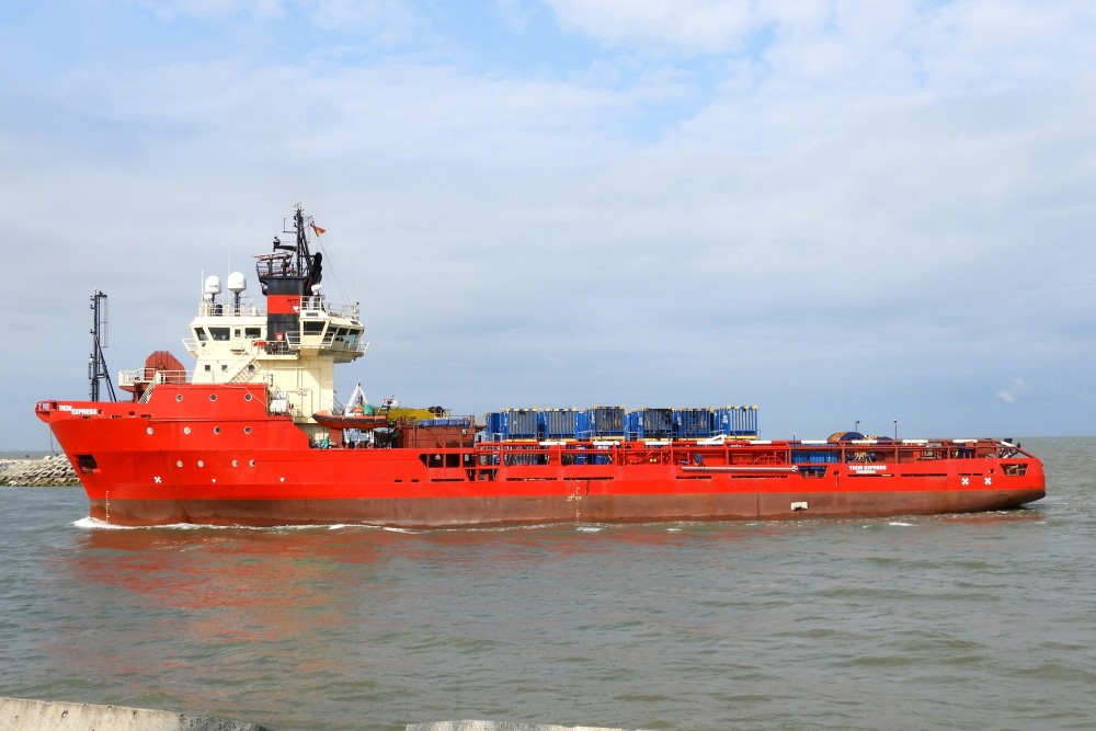 G.GYSSELS SHIPCOLLECTION: THOR EXPRESS : OFFSHORE VESSEL