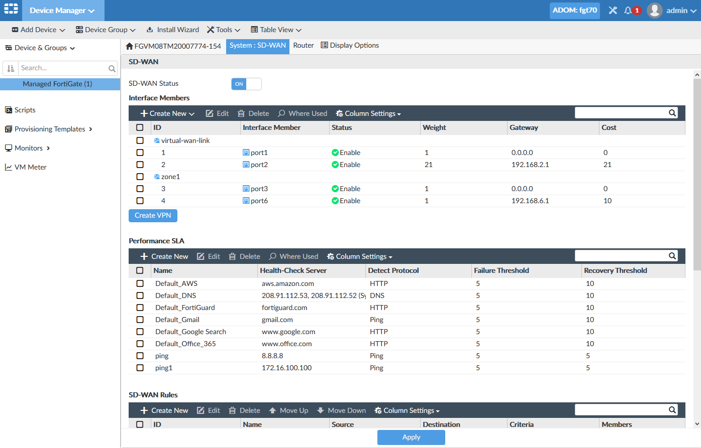 Blog Técnico FORTINET: FortiManager 7.0 – Cambios en la administración ...