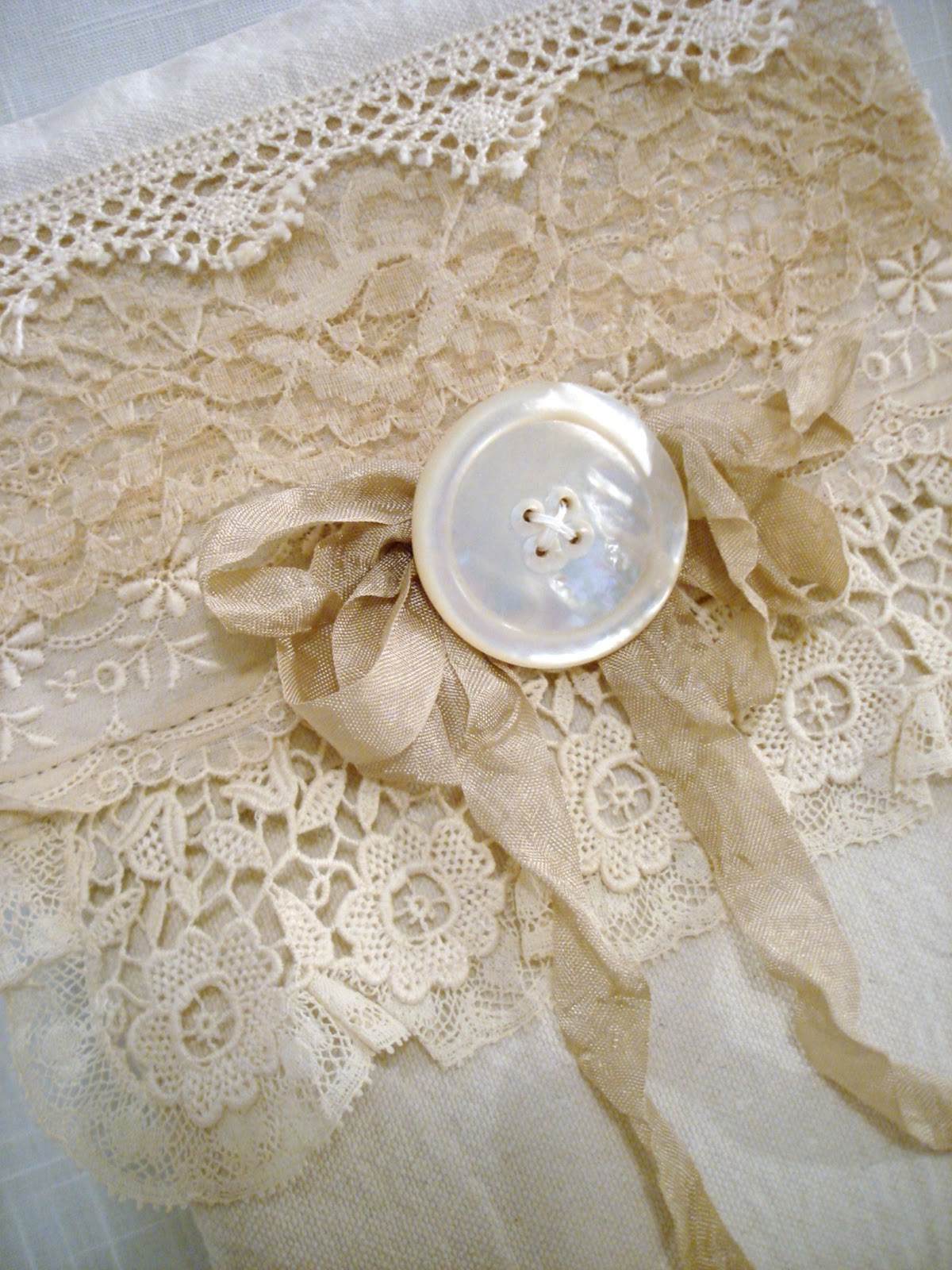 ~ The Feathered Nest ~: Beautiful layered lace...