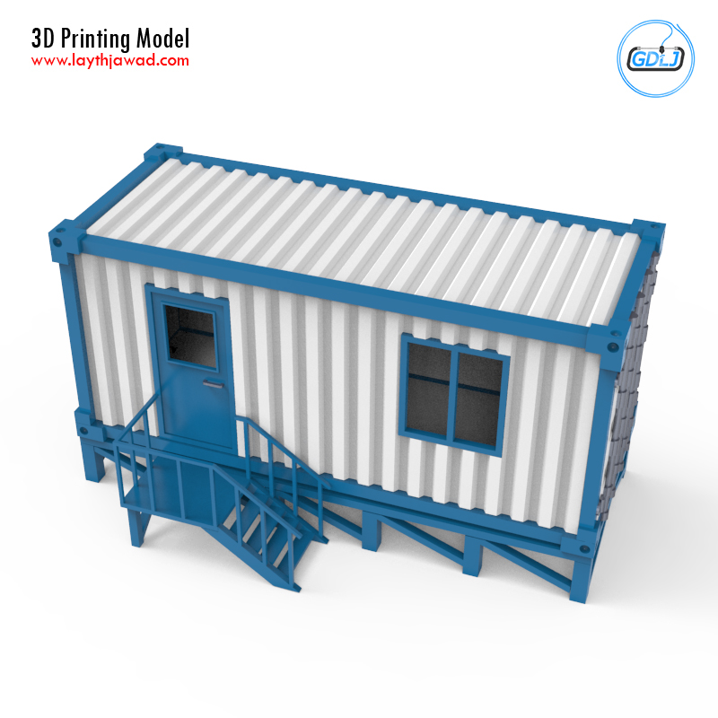 Portable Office Container 3D Printing Model | Layth Jawad