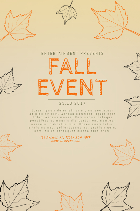 Fall Flyer Backgrounds ~ Certificate Letter