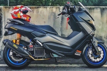 Modifikasi Nmax Hitam, Putih dan Abu Abu Terbaru 2020 - Dudungmaman07