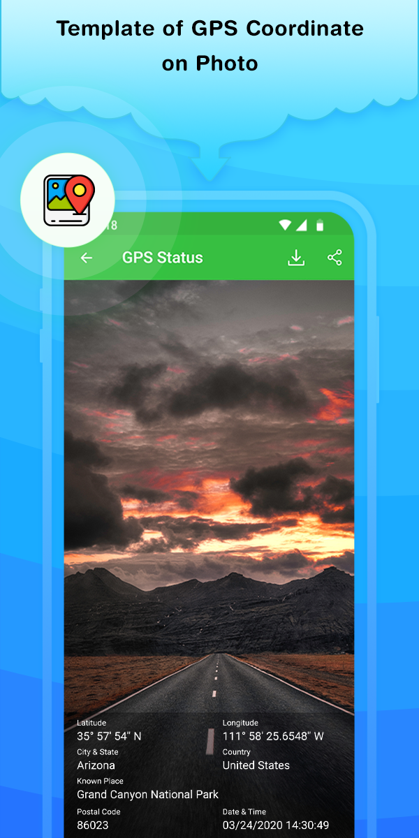 Share My Location with simple GPS Coordinates: Stamp and share your ...