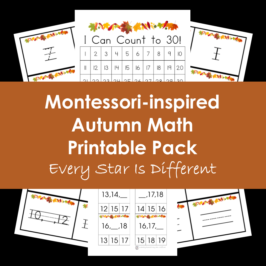 Every Star Is Different: Autumn Math Printable Pack