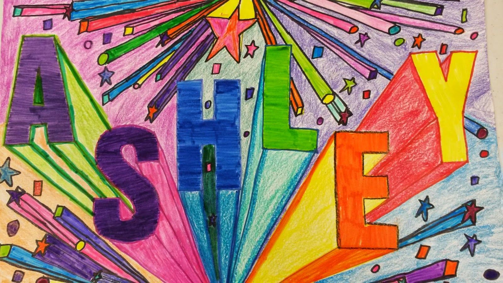 Ms. Hsieh's Clarke Art Room- 6th Grade: One Point Perspective Word -1