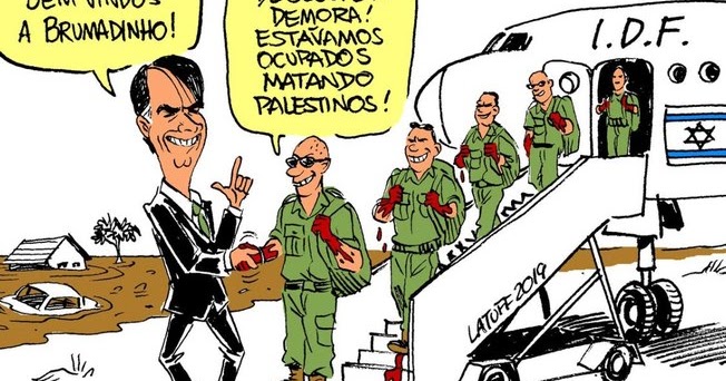 CARLOS LATUFF CAUSA POLÊMICA COM PROTESTO CONTRA ISRAEL