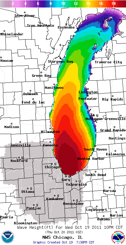 The Original Weather Blog: Winds Cranking Up Across Lake Michigan ...
