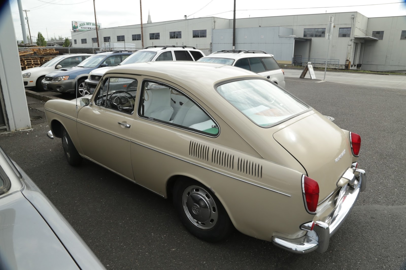 OLD PARKED CARS.: 1969 Volkswagen Fastback.
