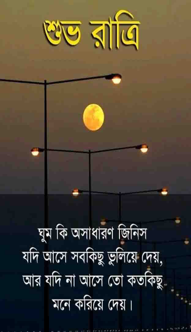 Bangla Good Night SMS – Shuvo Ratri SMS
