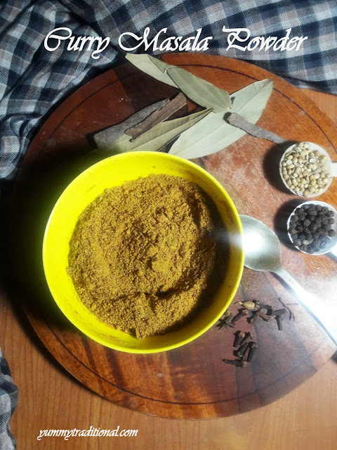 Curry Masala Powder Recipe - Yummy Traditional