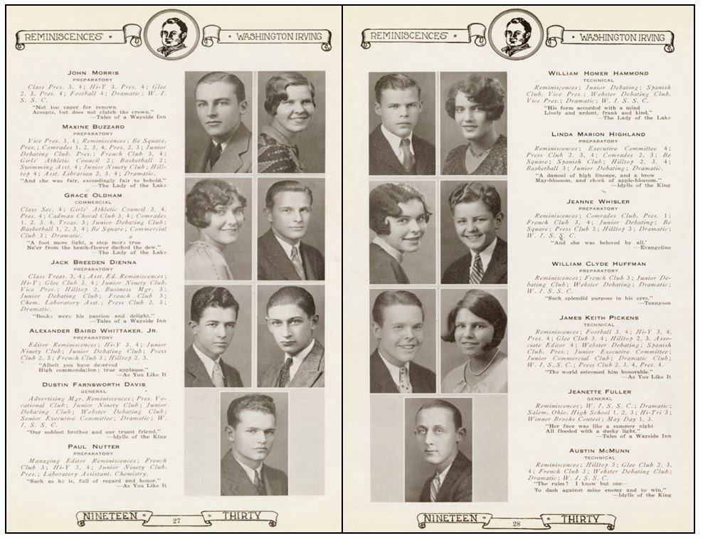 The History of Washington Irving High School in Clarksburg: Segment Two