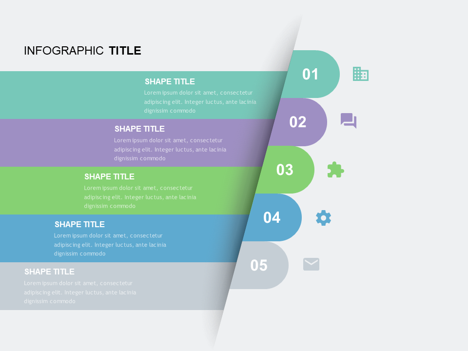 Vertical Dynamic Dimensional List PowerPoint Templates - PowerPoint Free