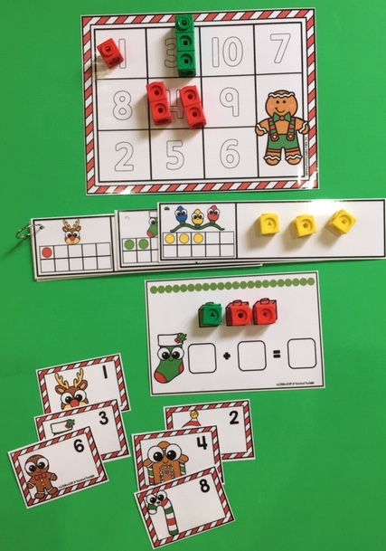 Gingerbread Math Center Activities ~ Preschool Printables