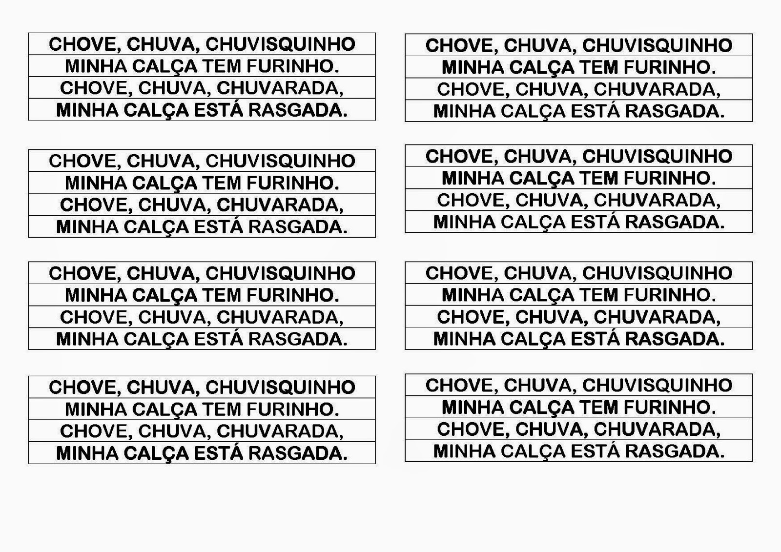 Educando com simplicidade: Atividades com quadrinhas populares.