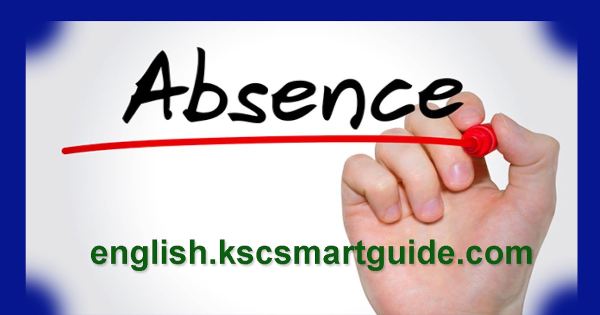 The Word “Absence” in Example Sentences - English Grammar Questions ...