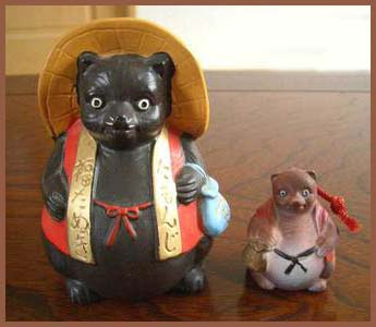 Omamori - Japanese Amulets: Tanuki Badger Racoon Dog