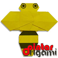 Cara Membuat Origami Lebah | Cara Membuat Origami | Bunga | Binatang ...