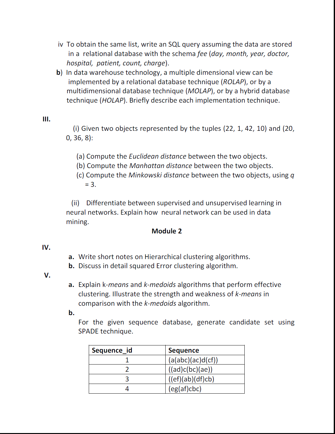 Kerala University M.Tech. Data Warehousing&Mining 2014 Question Paper ...