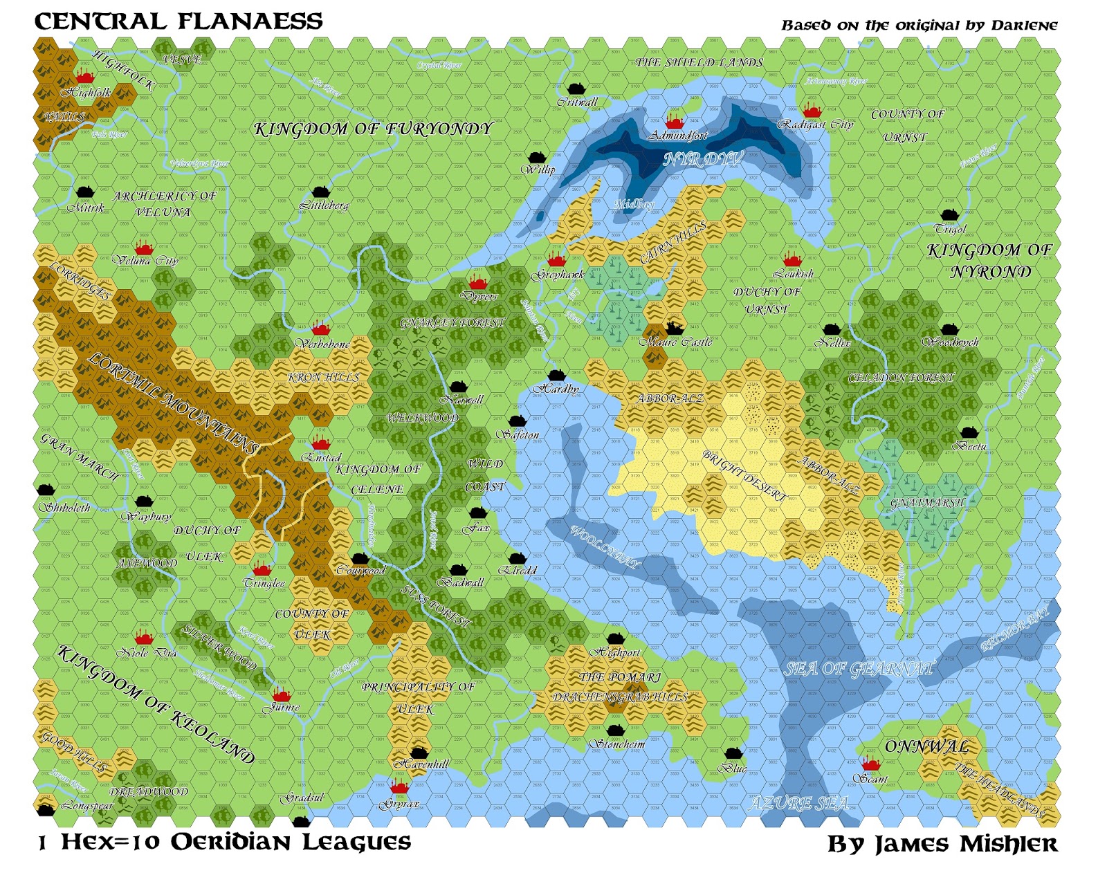 Adventures in Gaming v2: Central Flanaess Map -- By the Map