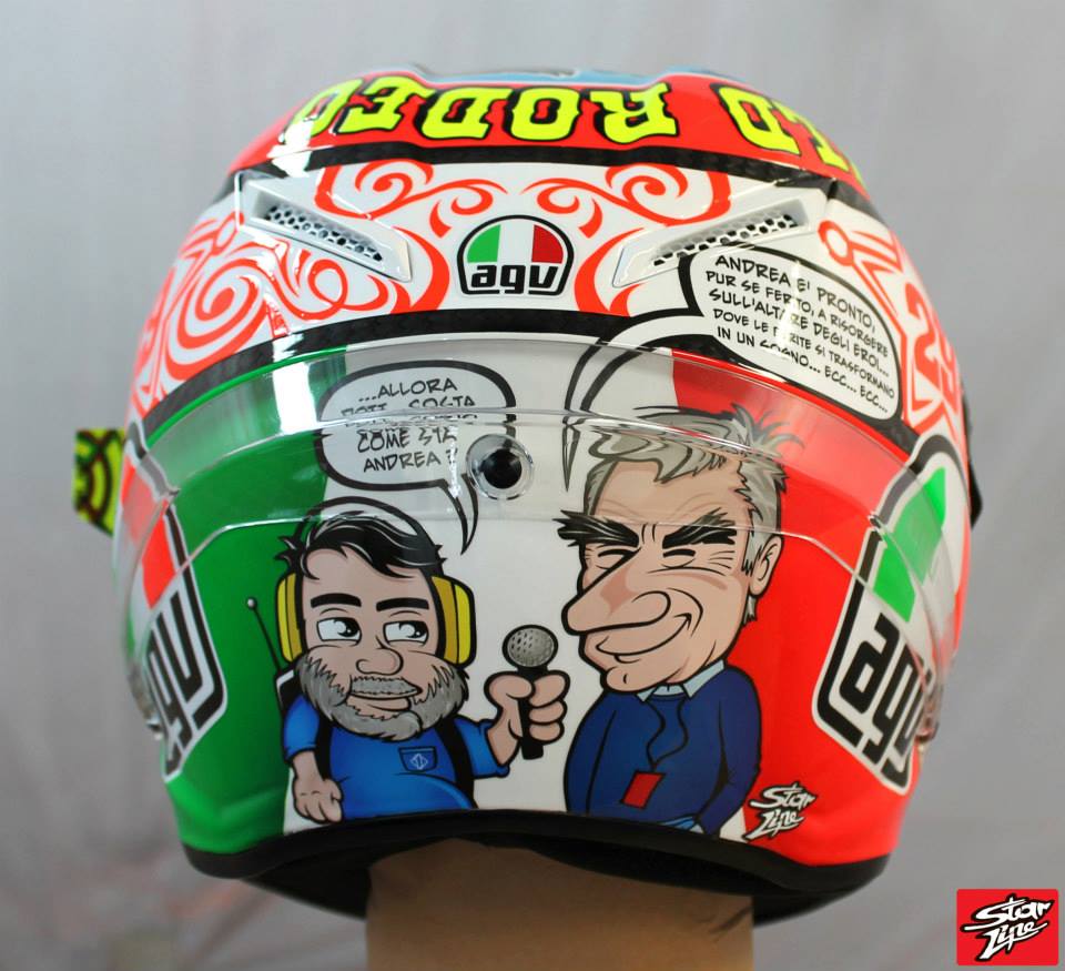 Champion Helmets: AGV Corsa Iannone Wild Rodeo helmet