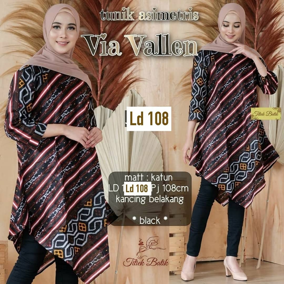 Model Tunik Batik Terbaik 2020 Desain Mewah Dan Modern - Model Baju Korea
