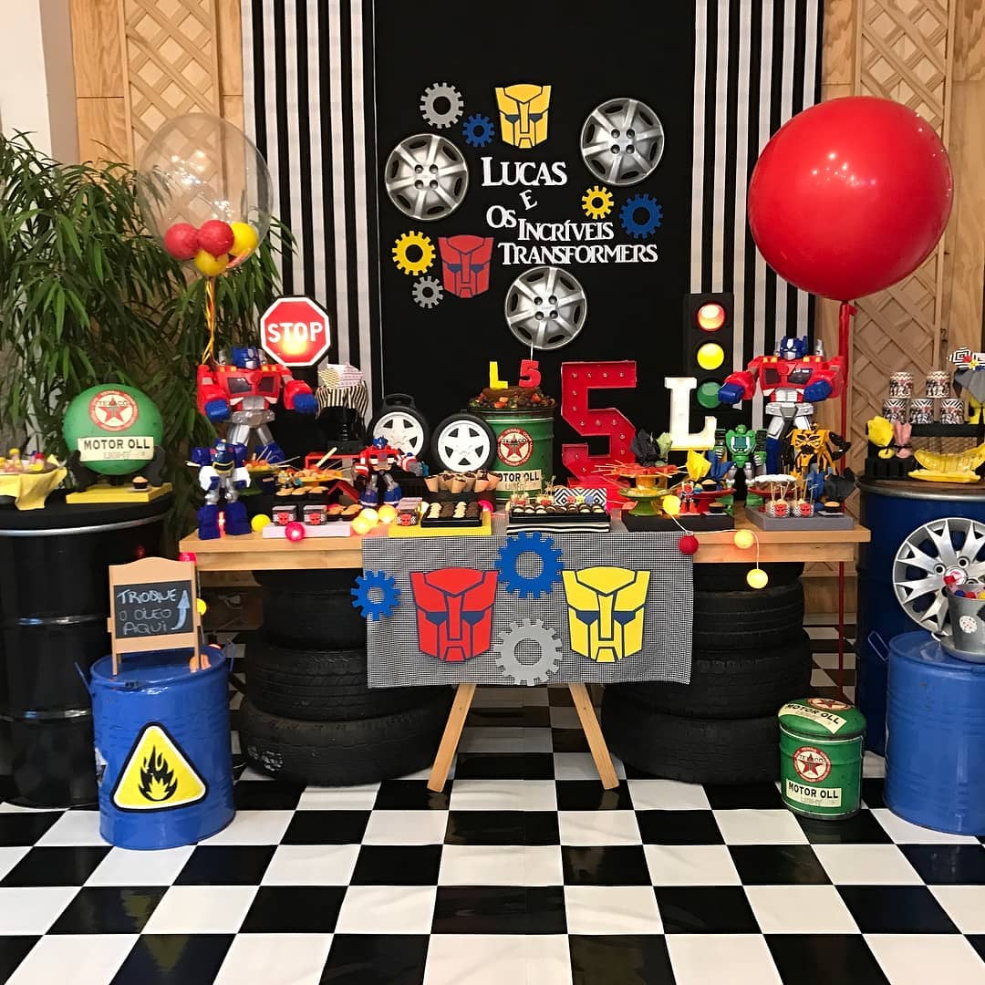 Ideias Decoração de Festas - Transformers