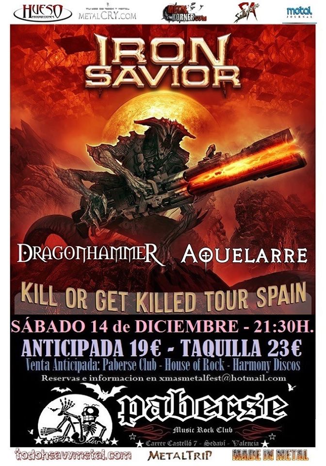 The Electrical Note: Concierto de Iron Savior en Valencia