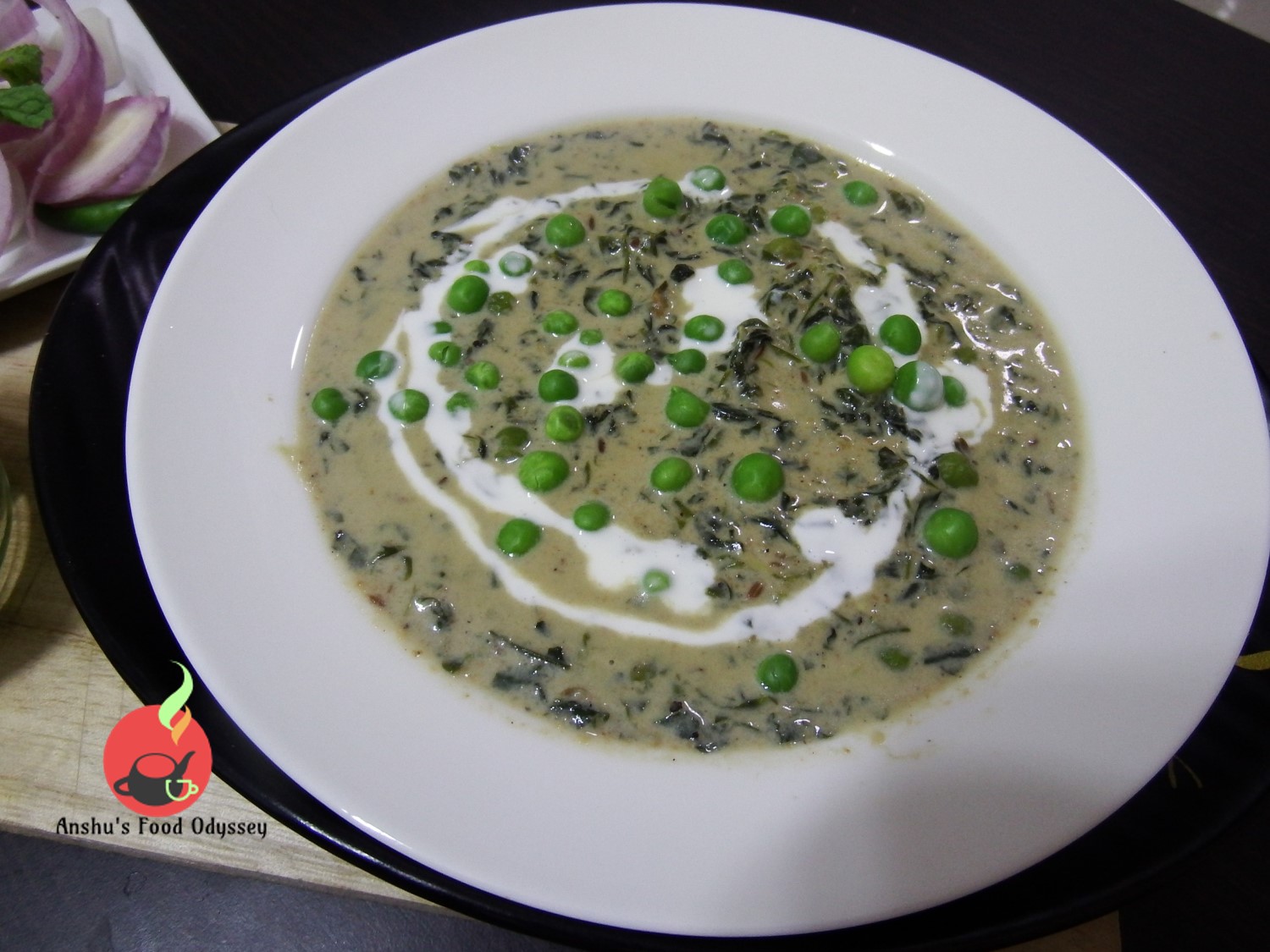 Methi Matar Malai | Fenugreek & Green Peas in Buttery Creamy Sauce