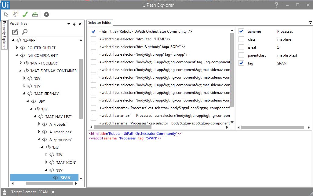 Robotic Process Automation: UiExplorer