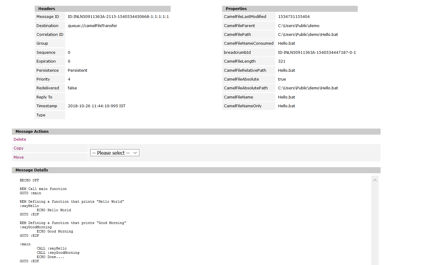 Programming for beginners: Apache camel: Sending files from filesystem ...