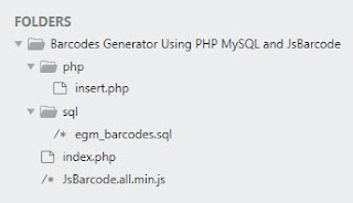 Barcodes Generator Using PHP, MySQL and JsBarcode library