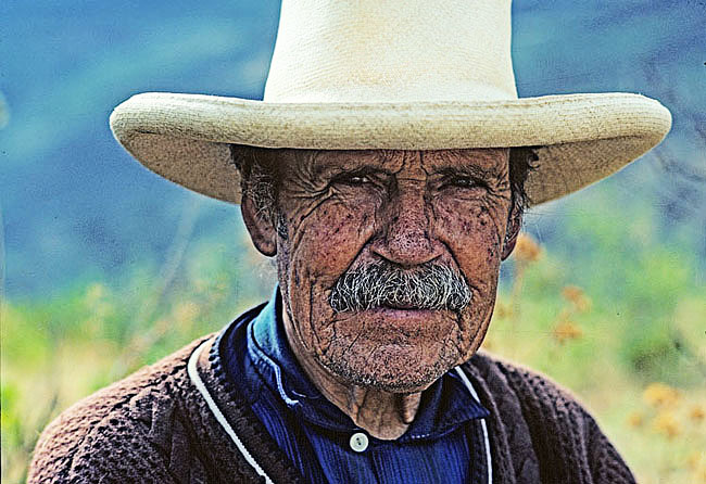 Fascinating Humanity: Peru: Handsome Old Weathered Face